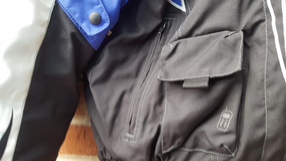 00174 Heine Gerrick Blue White Textile Jacket – Paul Myler Transport